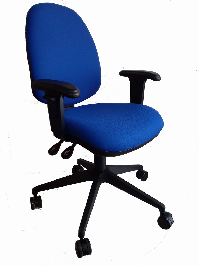 Dino High Back Operators Chair Xtreme YS082 Scuba Blue Fabric Height ...